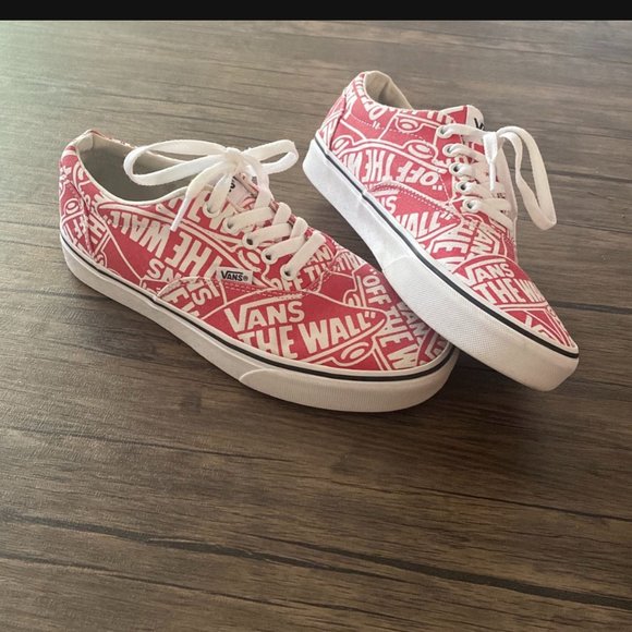 Vans | Shoes | Mens Vans Off The Wall Redwhite | Poshmark